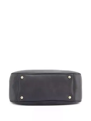 Prada Soft Grain Leather Medium Tote Bag - Black