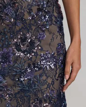 Mac Duggal Embellished Lace Trumpet Gown
