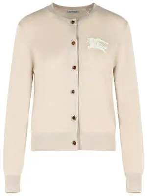 Burberry Ravella Wool Blend Cardigan - Cream