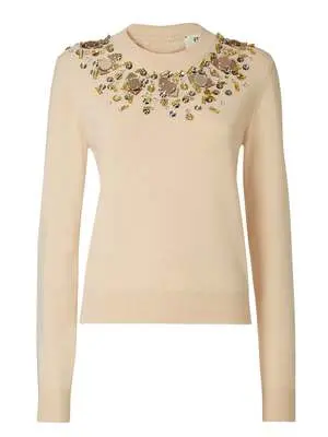 Fendi Embellished Wool & Cashmere Pullover - Multicolor