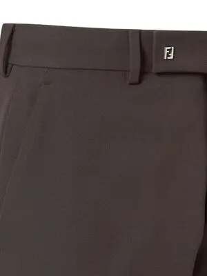 Fendi Cigarette Wool Trousers