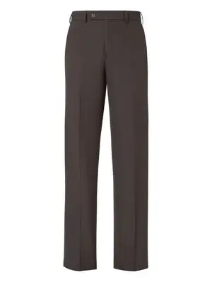 Fendi Cigarette Wool Trousers - Brown