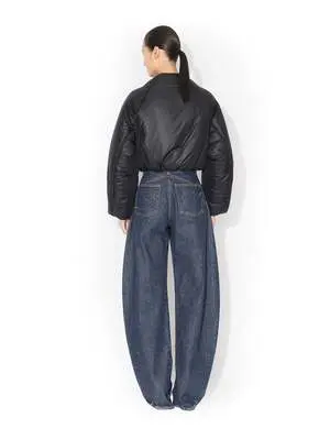 Alaïa Nylon Pleated Bomber