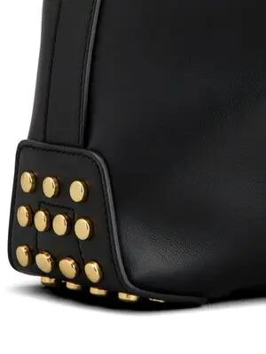 TOD'S Metal Dots Leather Mini Bag - Black