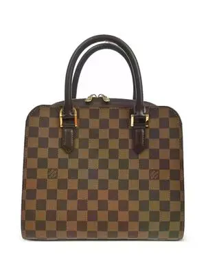 LOUIS VUITTON 2002 Triana Damier Tote Bag - Brown