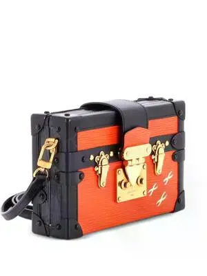LOUIS VUITTON Petite Malle Handbag In Epi Leather - Black