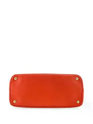 Prada Double Zip Lux Saffiano Leather Medium Tote Bag