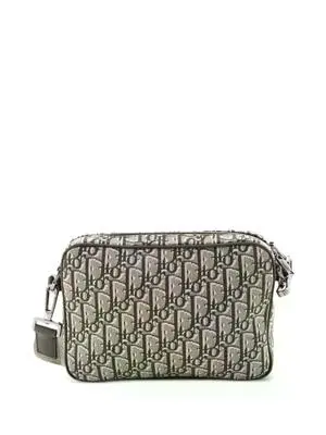 Dior Saddle Triple Pouch Oblique Canvas Crossbody Bag