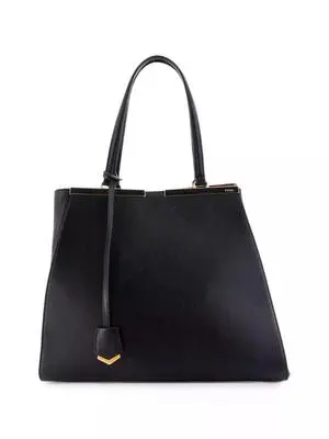 Fendi 3jours Bag Leather Large Tote Bag - Black