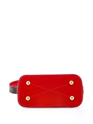 LOUIS VUITTON Alma Handbag Vernis Monogram Canvas Bb Satchel - Red