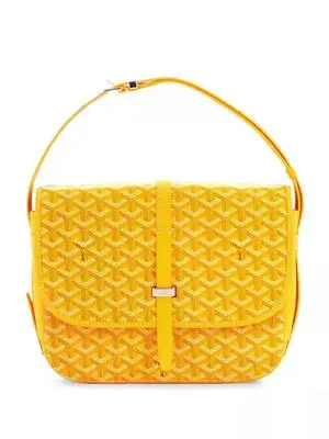 Goyard Belvedere Ii Messenger Bag Coated Canvas Mm Crossbody Bag - Yellow