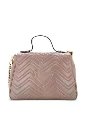Gucci Gg Marmont Matelassé Leather Top Handle Flap Bag