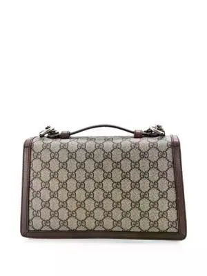 Gucci Dionysus Chain Bag Gg Coated Canvas Small Satchel