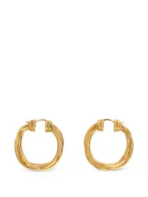 JIL SANDER Tangle Knot-detail Earrings - Gold