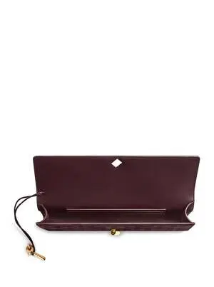 Bottega Veneta Suede Intrecciato Clutch With Knot Closure - Multicolor