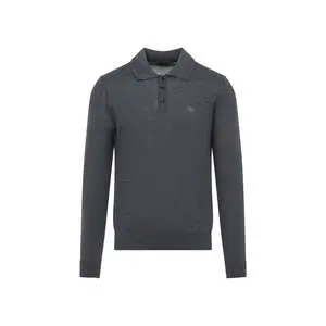 Etro Fuji Knitted Polo - Gray