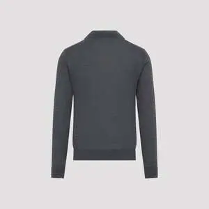 Etro Fuji Knitted Polo - Gray