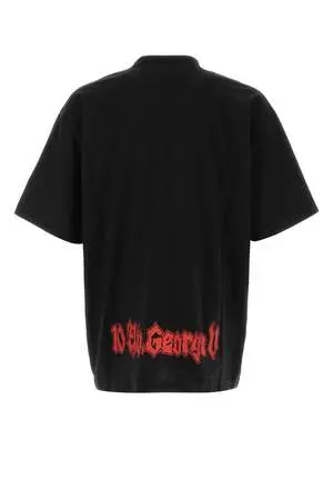 Balenciaga Cotton Oversize T-shirt - Black