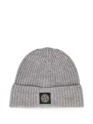 Stone Island Stone Island Logo Wool Beanie Multicolor