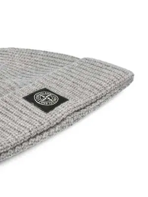 Stone Island Logo Wool Beanie - Multicolor