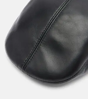 Ruslan Baginskiy Leather Newsboy Cap
