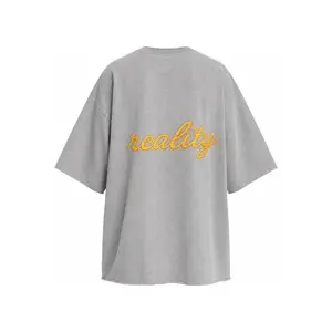 MYSIMPLICATED Oversized T-shirt With Graphic Detail - Grey