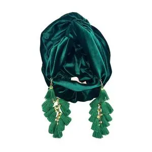 JULIA CLANCEY Forest Chacha Turban - Green