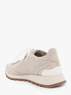 Brunello Cucinelli Suede Sneakers With Monili Embellishment