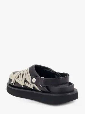 Rick Owens Padded Megalace Platform Leather Sandals