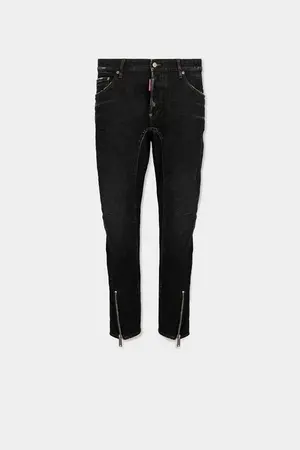 Dsquared2 Aviator Biker Zips Jeans