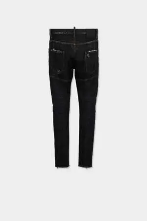 Dsquared2 Aviator Biker Zip Cuff Jeans