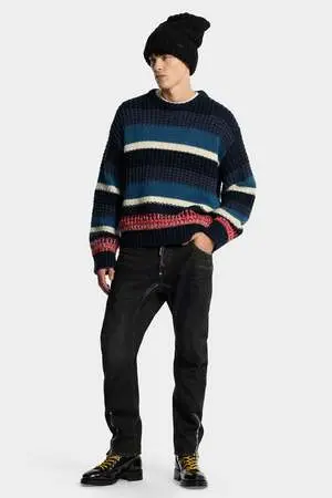 Dsquared2 Aviator Biker Zip Cuff Jeans