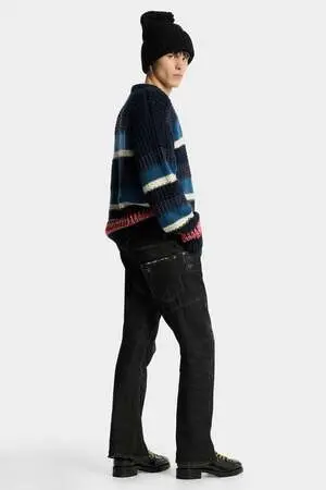 Dsquared2 Aviator Biker Zip Cuff Jeans