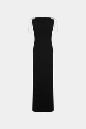 Dsquared2 One Shoulder Evening Dress - Black