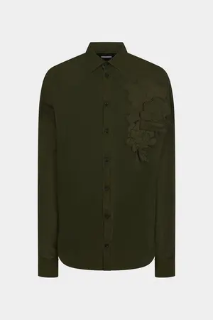 Dsquared2 Blossom Patch Shirt - Green