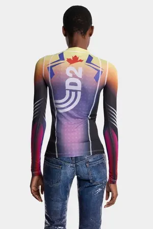 Dsquared2 Skiers Printed Long Sleeve T-shirt