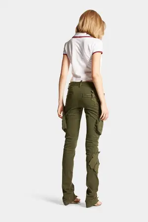 Dsquared2 Blossom Patch Cargo Pants