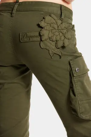 Dsquared2 Blossom Patch Cargo Pants