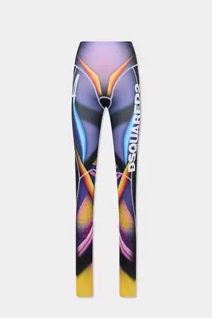 Dsquared2 Skiers Printed Jersey Pant - Black
