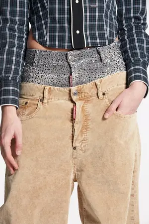 Dsquared2 Wide Leg Corduroy Jeans