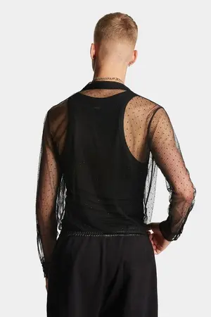 Dsquared2 Evening See Through Bow Shirt