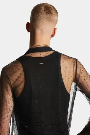 Dsquared2 Evening See Through Bow Shirt