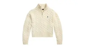 Polo Ralph Lauren Long Sleeve Mock Neck Sweater Pullover - Authentic Cream