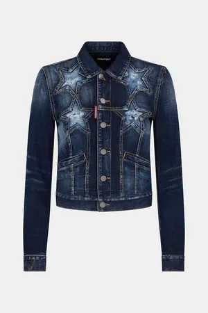 Dsquared2 Medium Super Star Wash Classic Jeans Jacket - Blue
