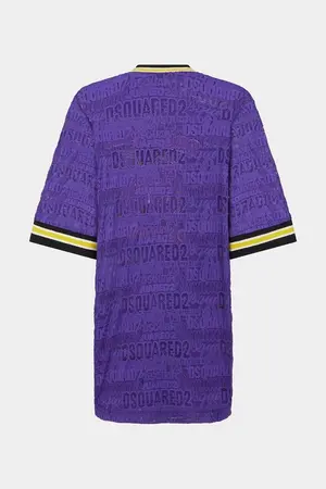 Dsquared2 Lace Logo Maxi T-shirt Dress
