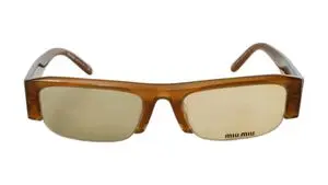 Miu Miu Half Frame Sunglasses - Opal Ambra