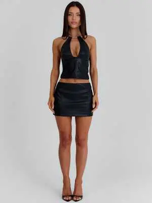 OUTCAST Althena Halter Neck Corset Top
