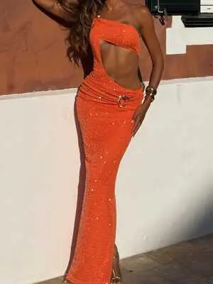 OUTCAST Laiar Maxi Dress - Orange