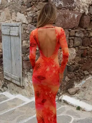 OUTCAST Cancuna Maxi Dress Sofira Heat