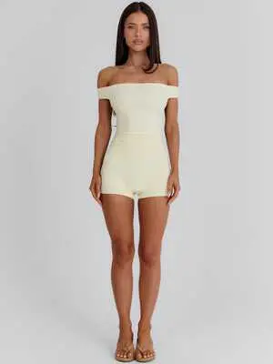 OUTCAST Mina Playsuit Cream